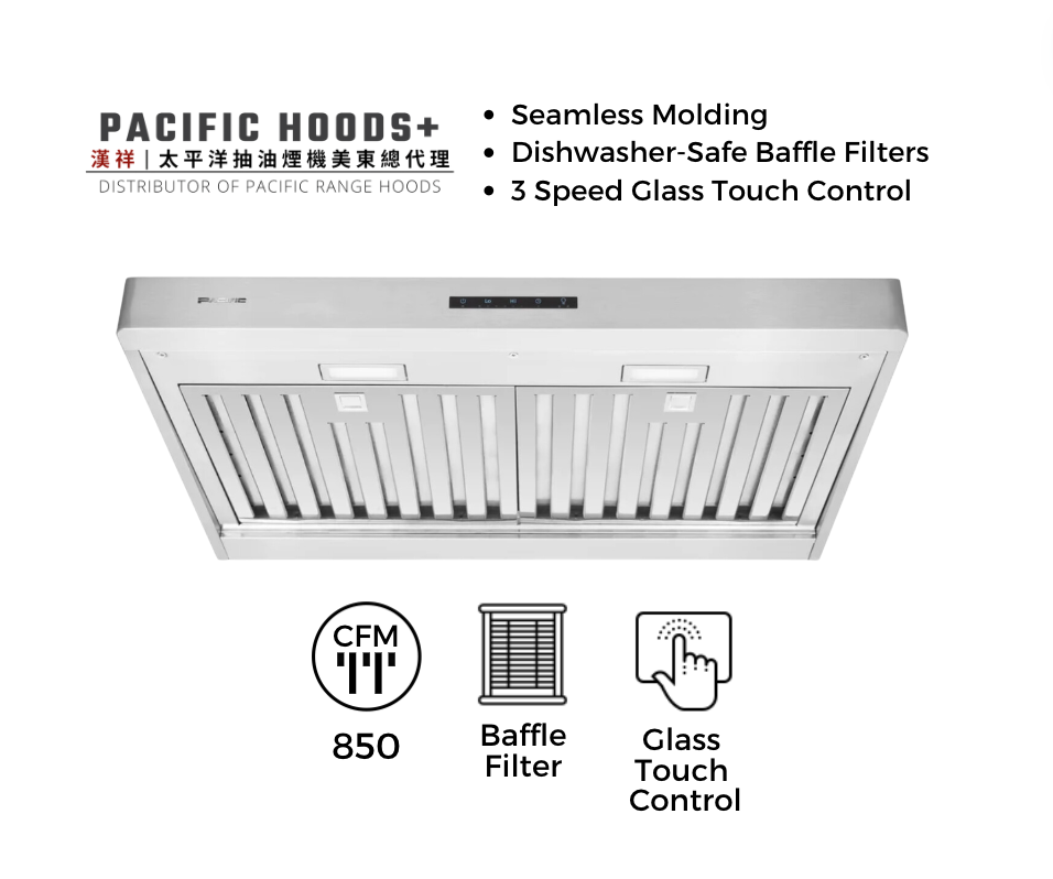 Essential PR 6830AS CFM 850 Ducted Under Cabinet Range Hood (30 ...